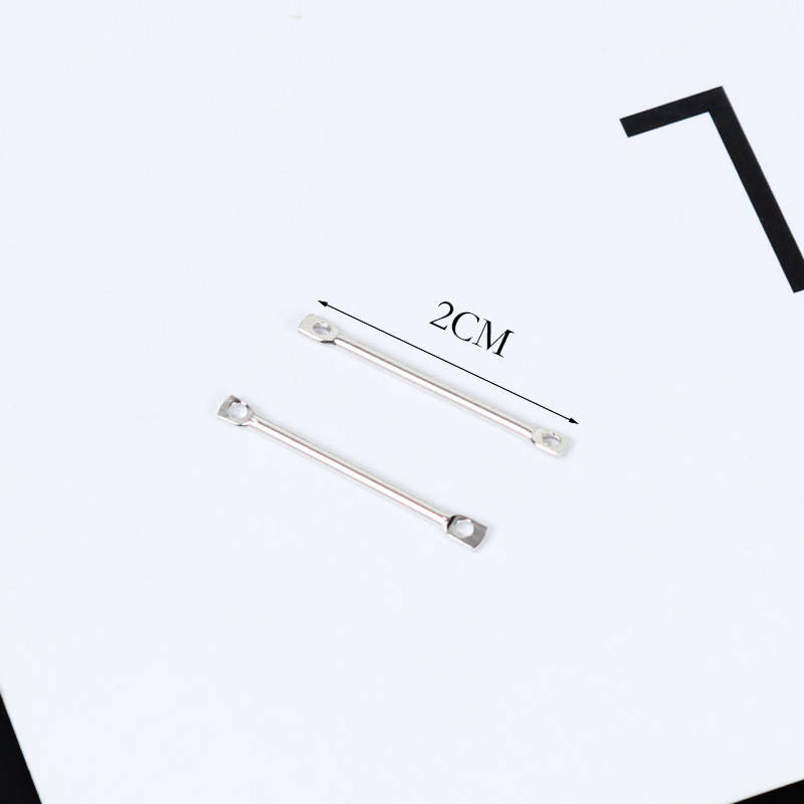 20pcs Brass 2 Holes Bar Connectors for Jewelry Making ZF003 - Etsy