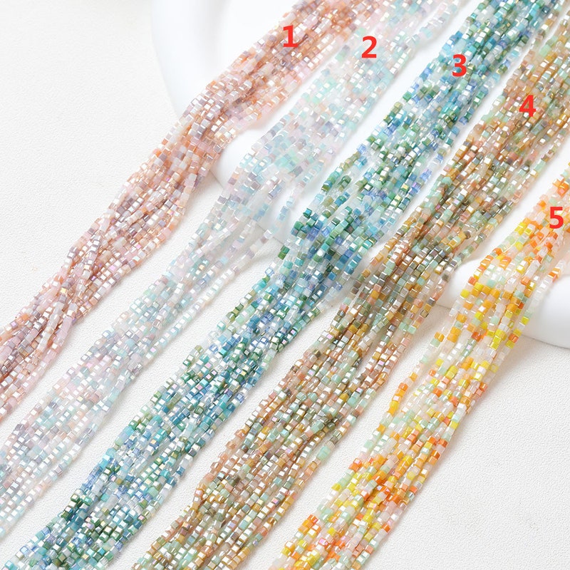 Square Glass Beads - Etsy