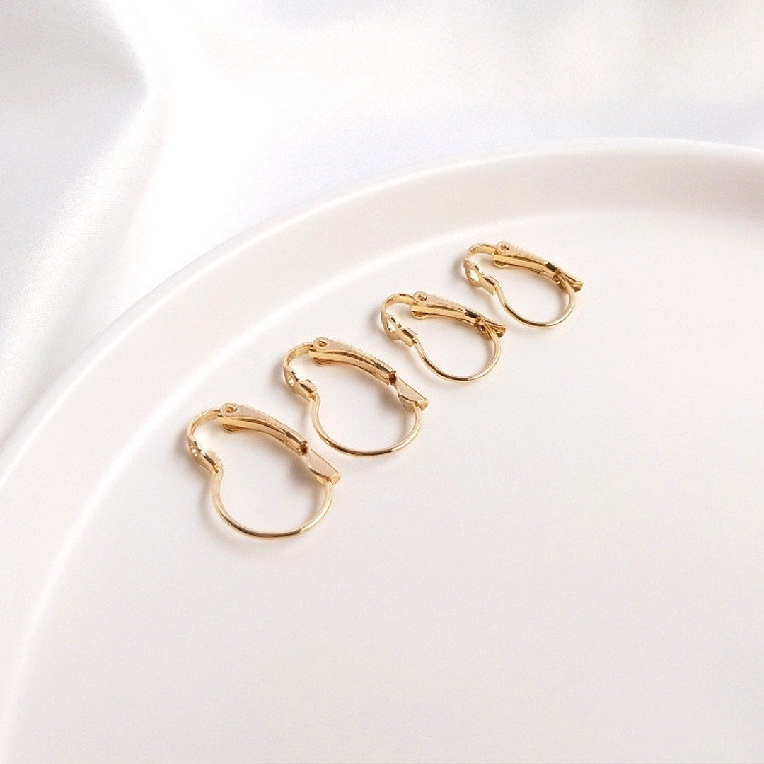 5pairs 14K Gold Plated Brass Drop Ear Studs Earring Studs YR39 - Etsy