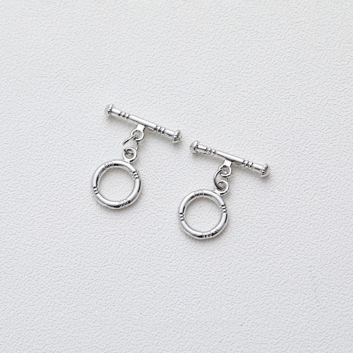 10Sets Silver Plated Round OT Clasp Heart OT Clasp Geometry OT | Etsy