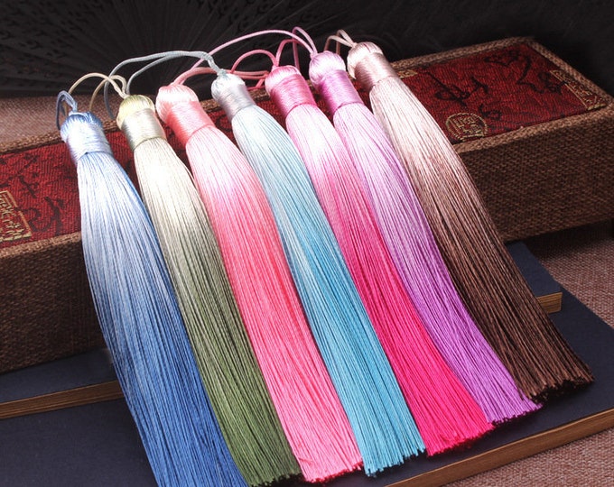 120MM Gradient Color Tassels,long Tassels,silk Tassels Jewelry Making ...