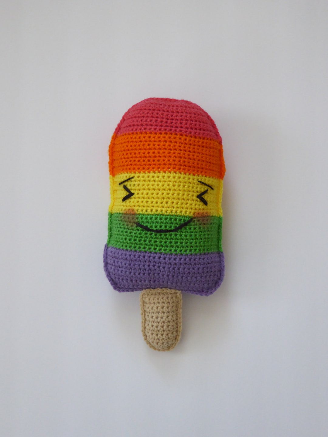 Popsicle Plush Rainbow Popsicle Decorative Rainbow Pillow - Etsy