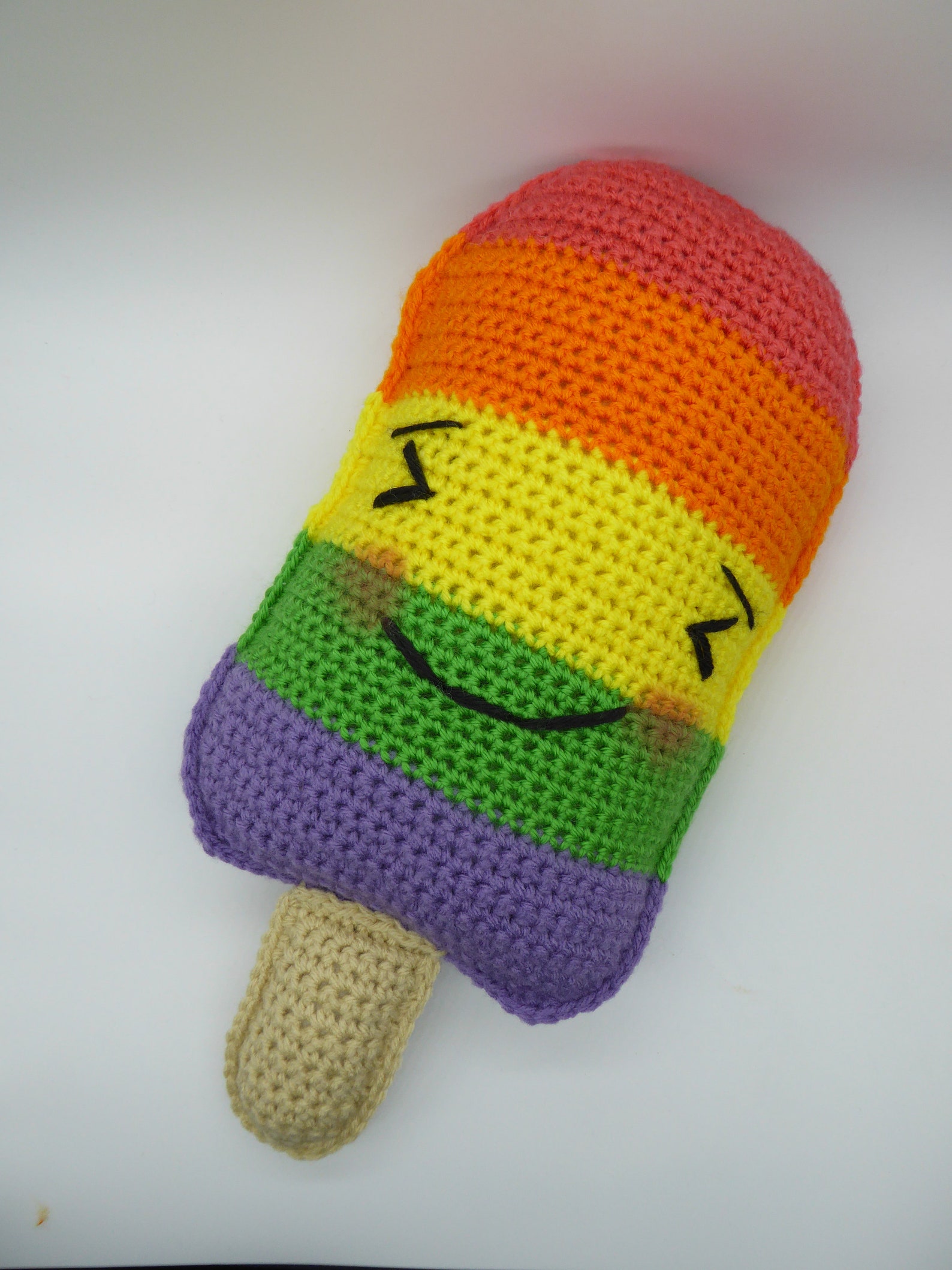 Popsicle Plush Rainbow Popsicle Decorative Rainbow Pillow - Etsy