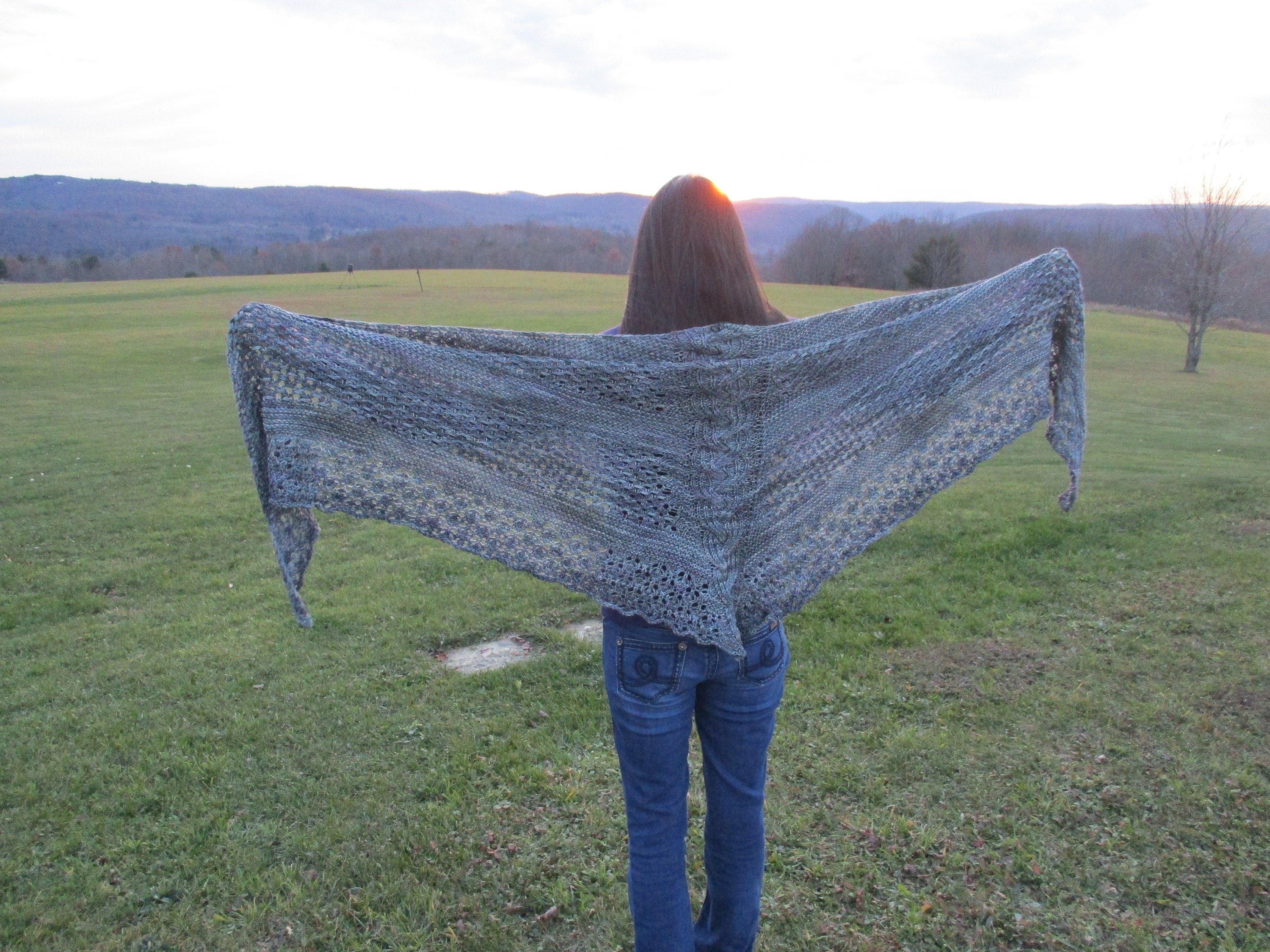 Frozen Ocean Shawl Knitting Pattern - Etsy