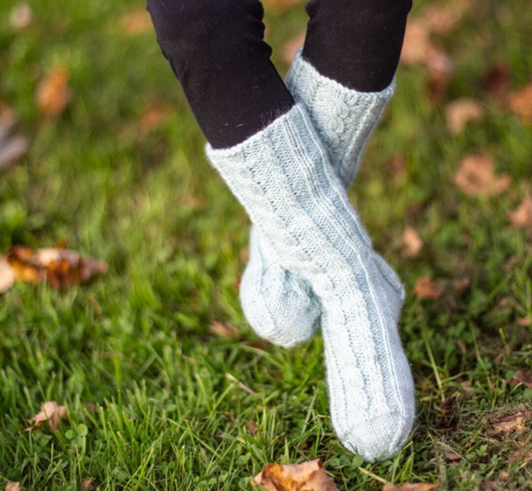 Twisted Socks Knitting Pattern - Etsy