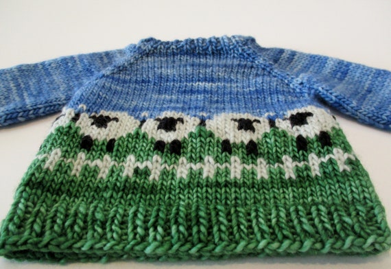 Sheepish Little Sweater Knitting Pattern for Baby Child - Etsy Australia