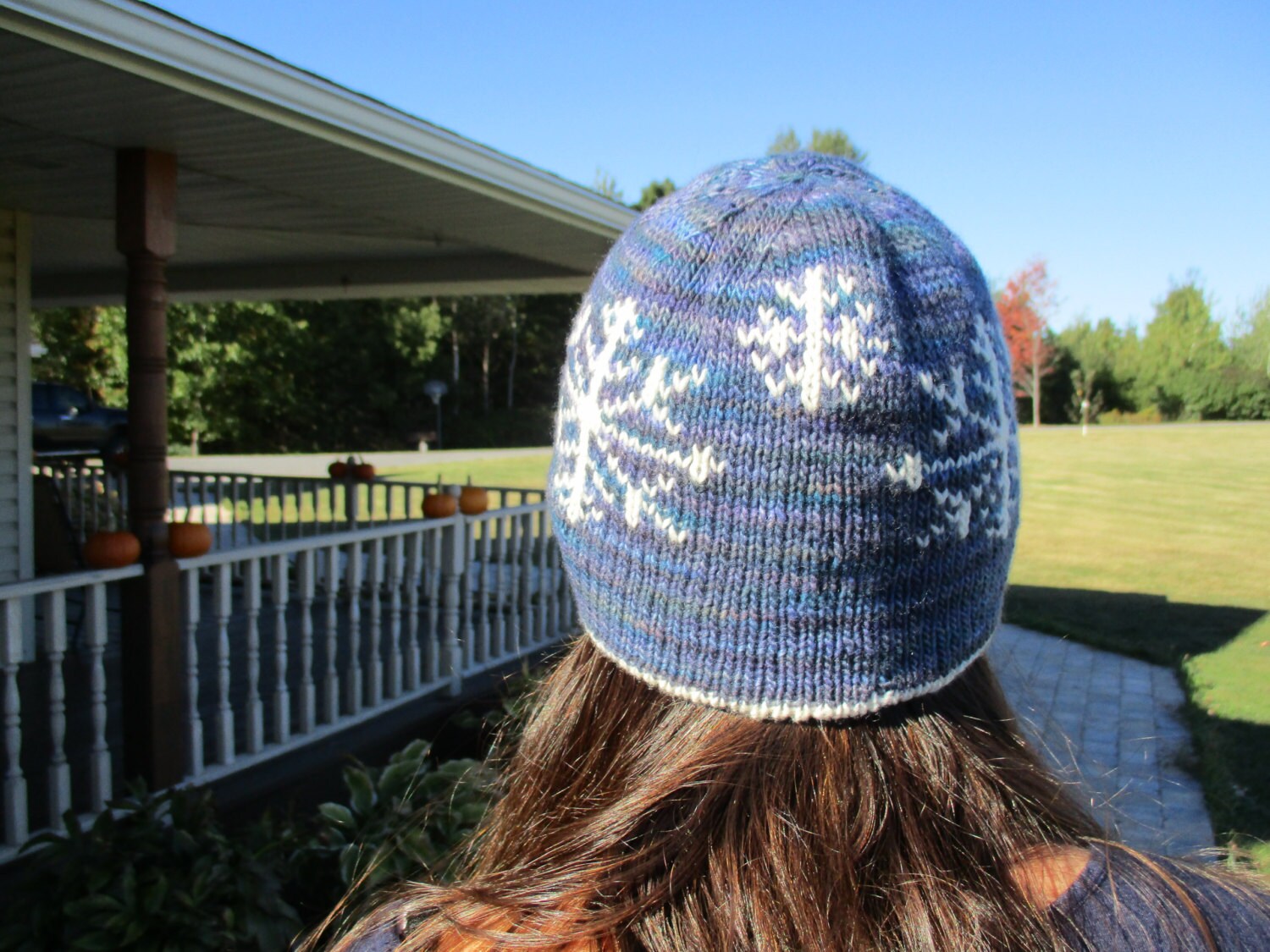 Flurry Snowflake Hat Knitting Pattern for Adults - Etsy