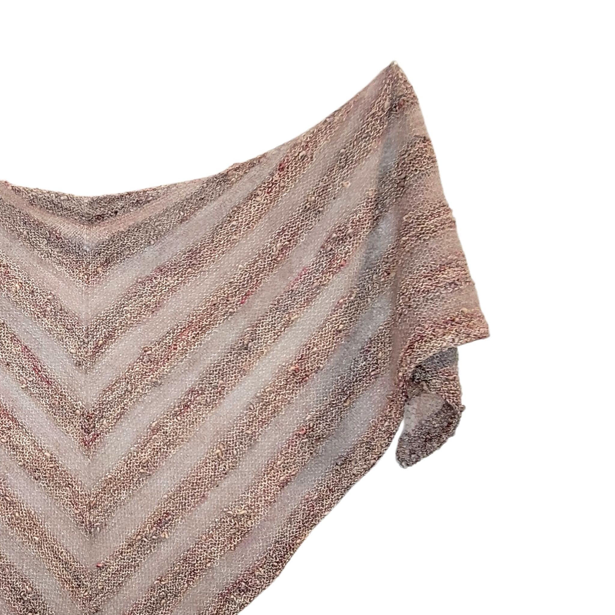 Mo Slub Knit Club Shawl Knitting Pattern Using Slub and Mohair Yarns - Etsy