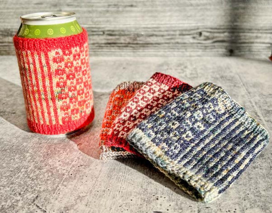 Little Boxes Can Coozie Knitting Pattern - Etsy