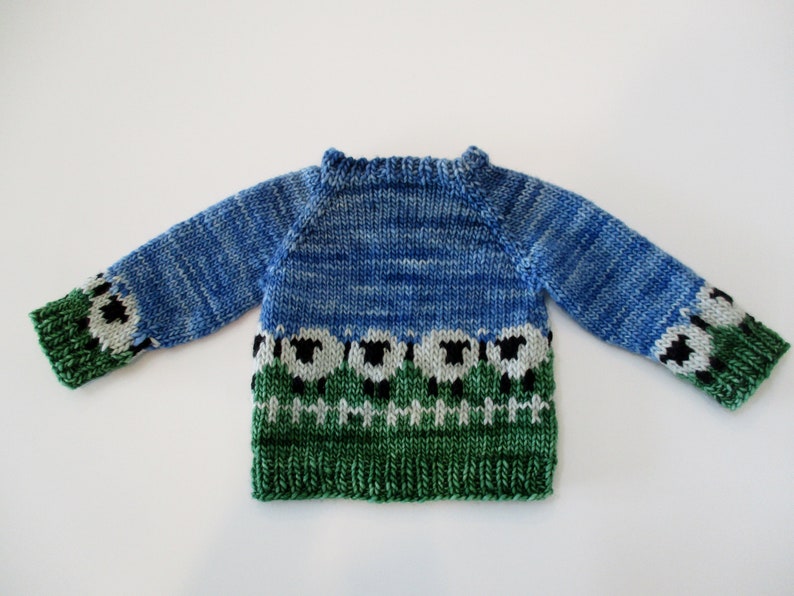 Sheepish Little Sweater Knitting Pattern for Baby Child - Etsy