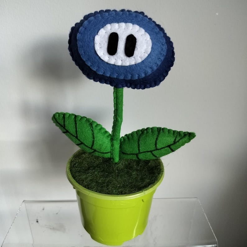 Handmade Potted Plush Mario Flower Power Up - Etsy