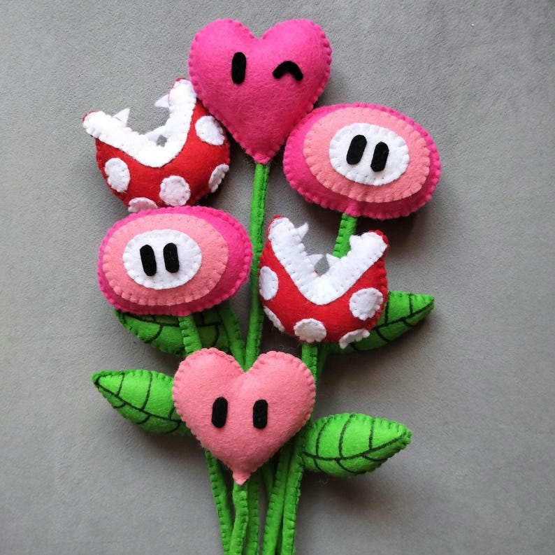 Handmade Mario Flower Anniversary Bouquet - Etsy
