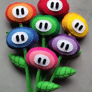 Handmade Mario Flower Rainbow Bouquet - Etsy