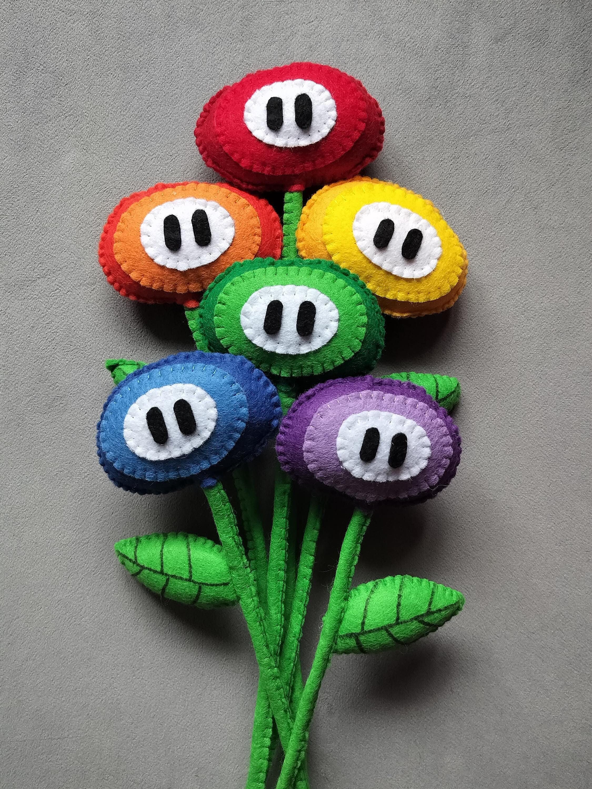 Handmade Mario Flower Rainbow Bouquet - Etsy