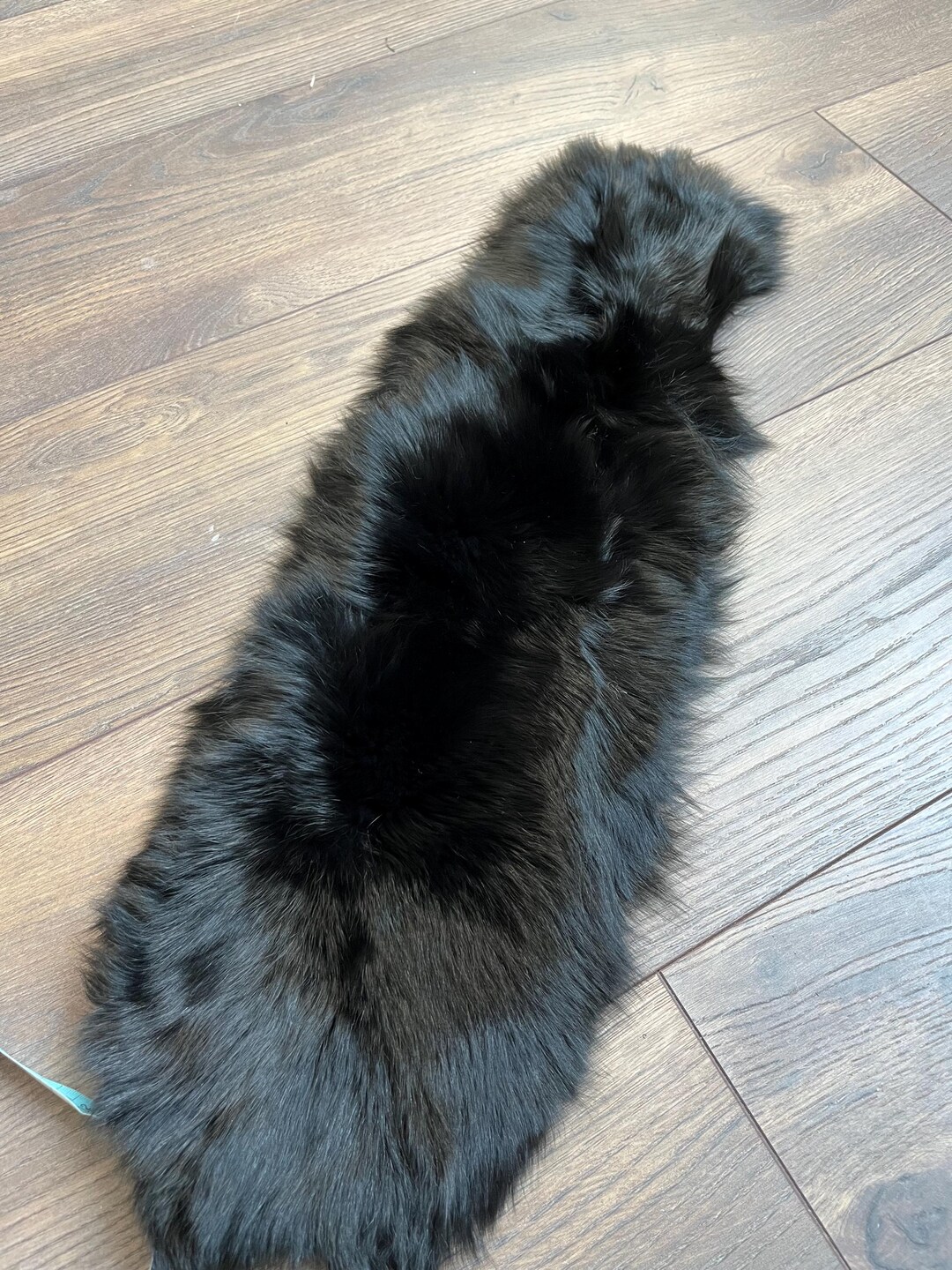 Gorgeous Black Blue Fox Skin Whole Skin Leather Scarf - Etsy