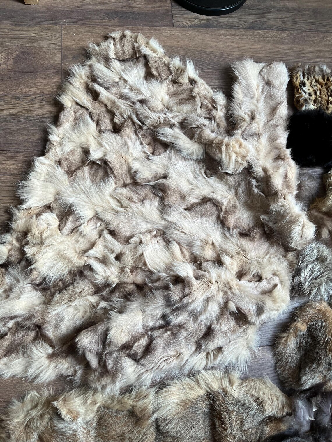 Huge Pile of Scrap Furs Fur Coat Scarves Collars Cross Fox, Beaver ...