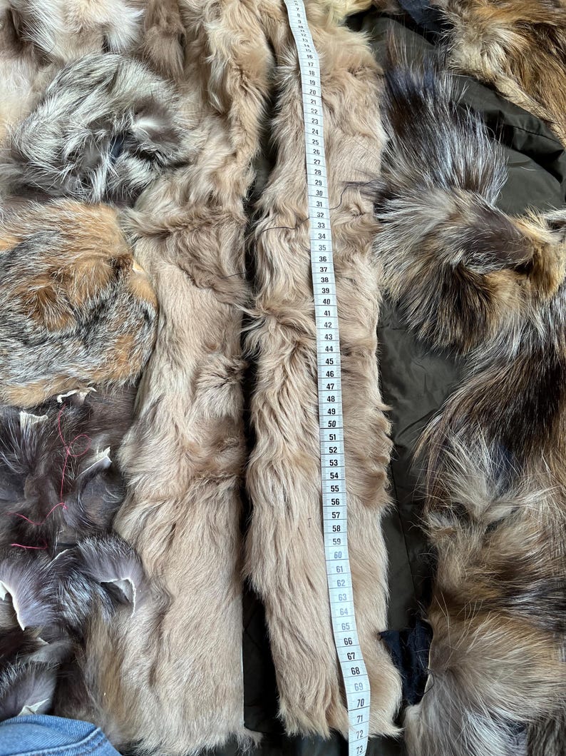Huge Pile of Scrap Furs Fur Coat Scarves Collars Cross Fox, Beaver ...