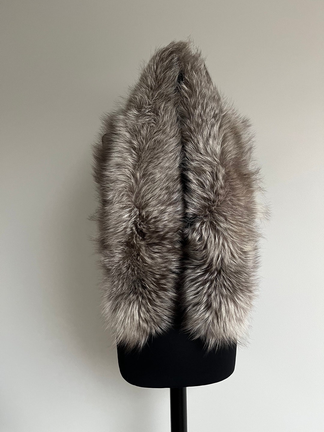 Vintage XXL Silver Fox Stole Scarf Brand New Lining! 130cm - Etsy