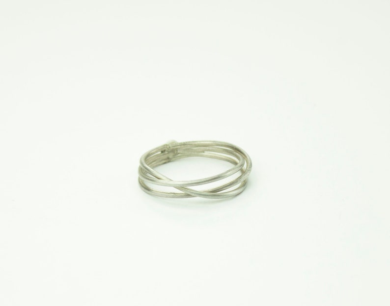 Triple Ring Interlaced Threads Ring Three-thread Silver | Etsy