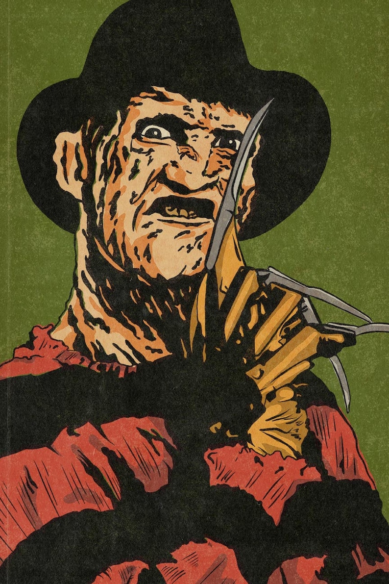 Freddy Krueger Art Print - Etsy
