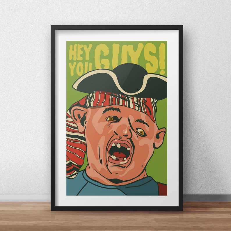 Sloth Fratelli The Goonies Poster | Etsy
