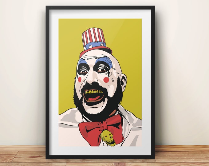 Captain Spaulding Tattoo Flash Art Print - Etsy
