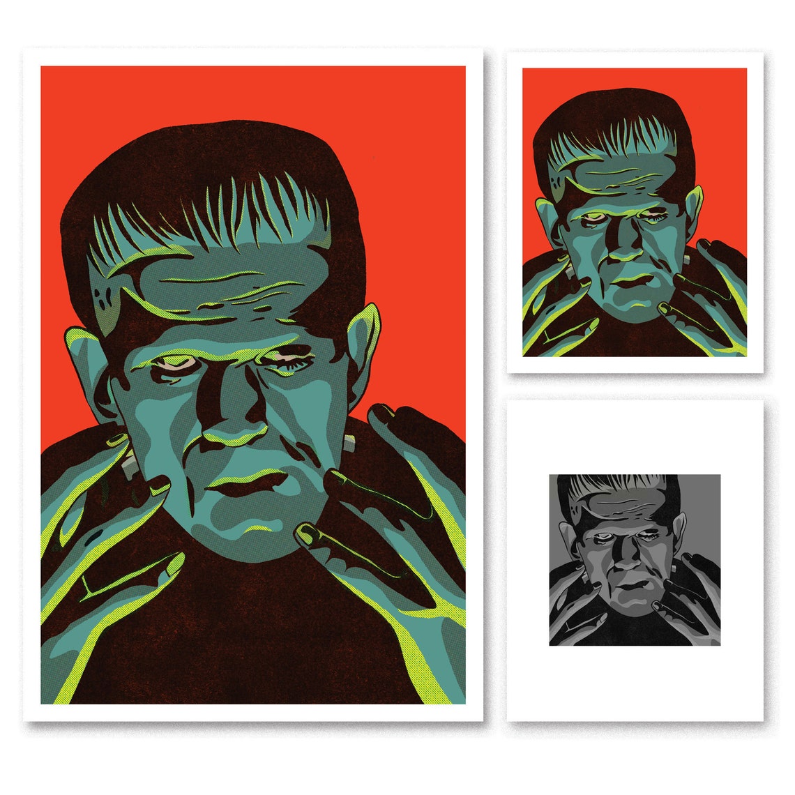 Frankenstein art print poster | Etsy