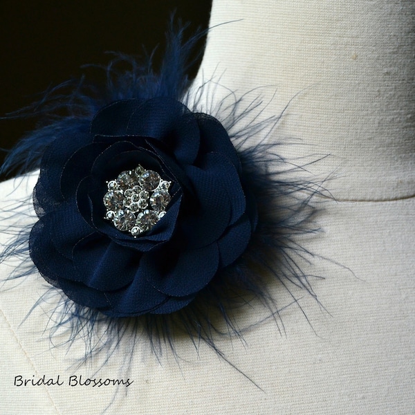 Navy Blue Corsage - Etsy