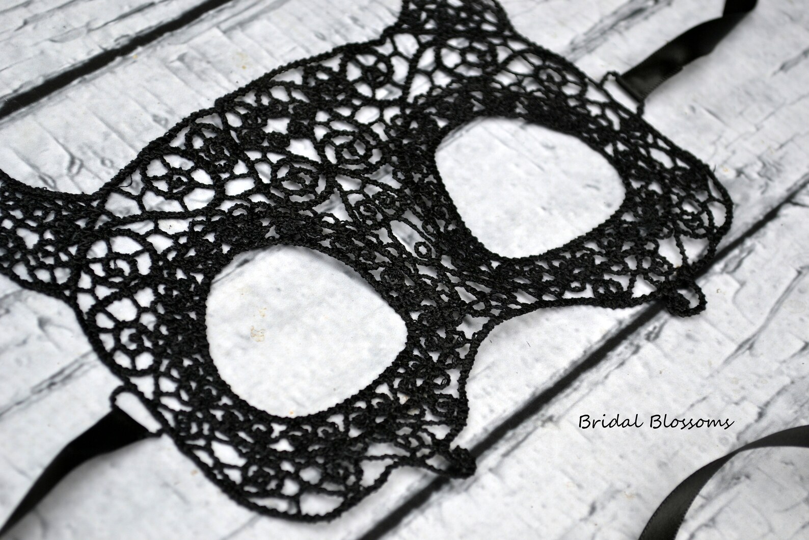 Black Lace Masquerade Mask Embroidery Masks Halloween Ball - Etsy