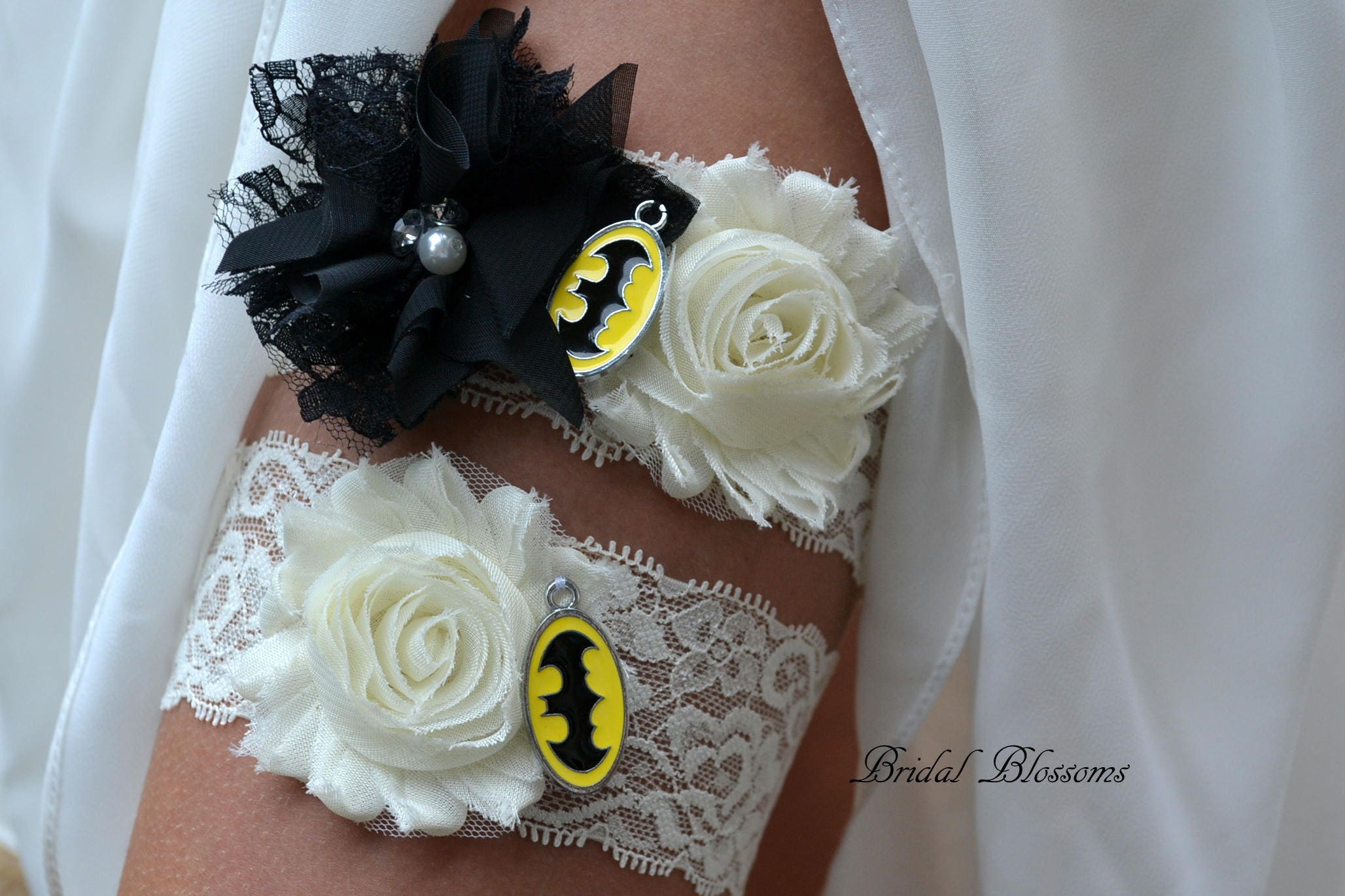 White Star Wars Bridal Garter Set | Darth Vader Storm Trooper Wedding ...