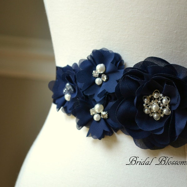 Navy Blue Sash - Etsy