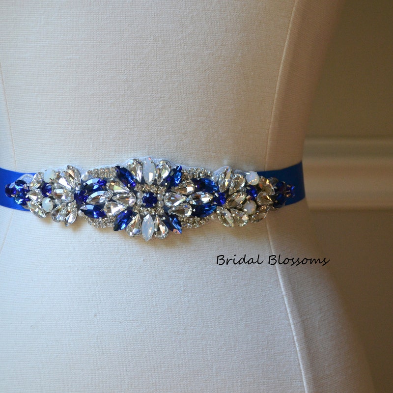 Royal Blue Sash - Etsy