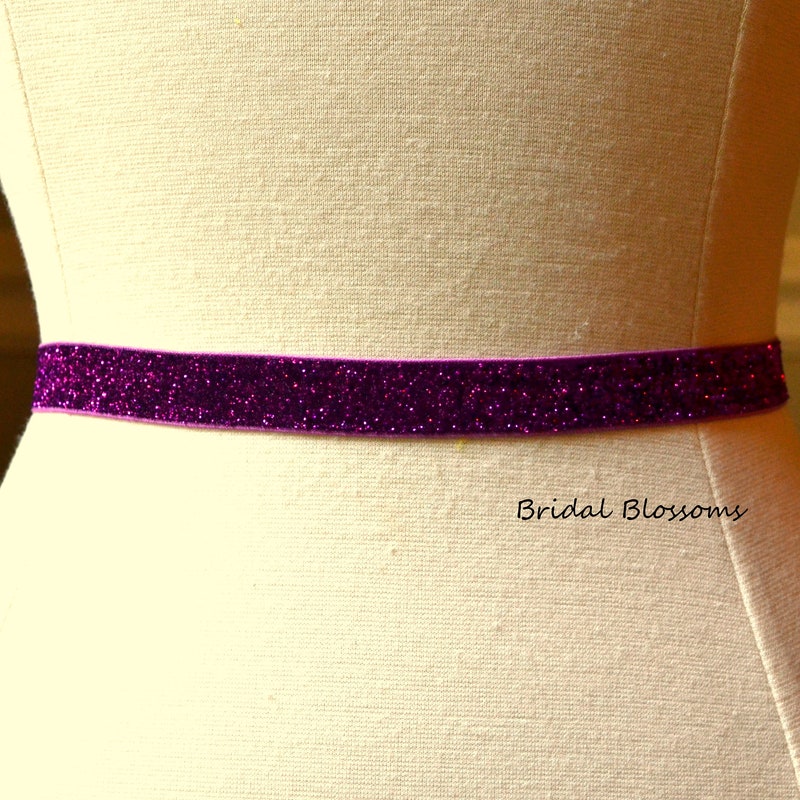 Purple Bridal Belt - Etsy