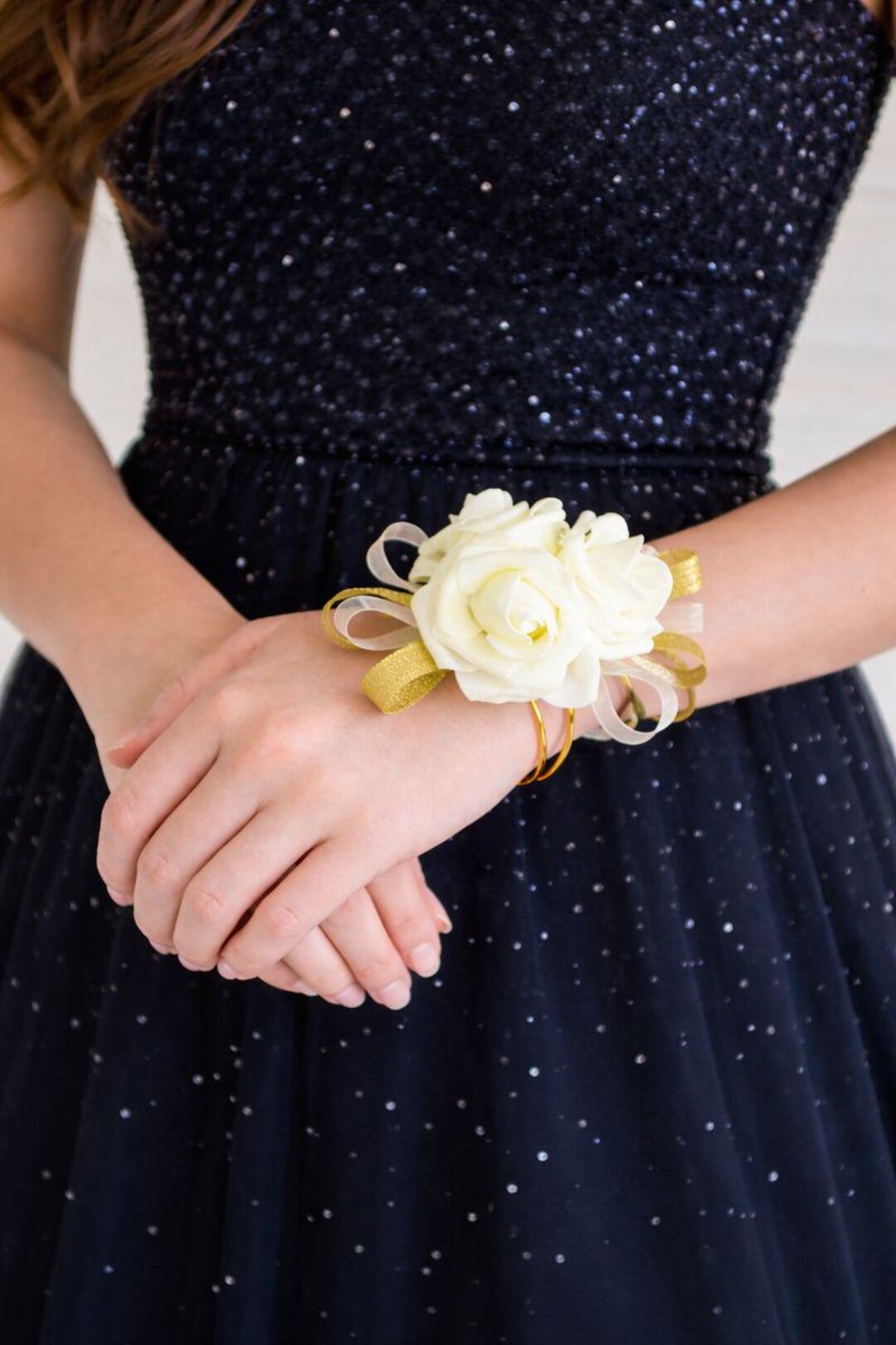 Bridal Prom Cuff Corsage Boutonniere Set | Promquet, Bouquet | Keepsake ...