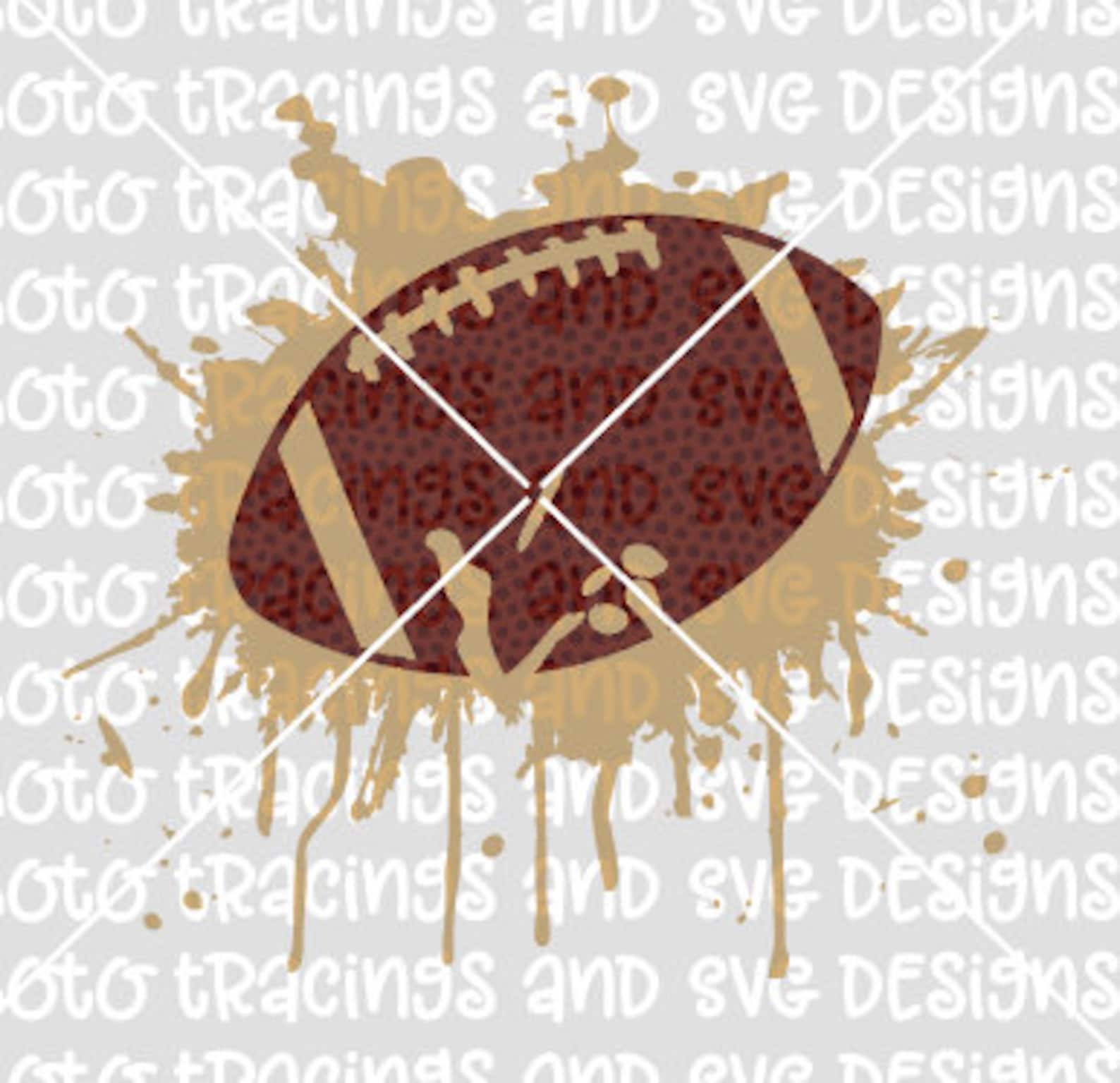 Football Splatter Svg File - Etsy