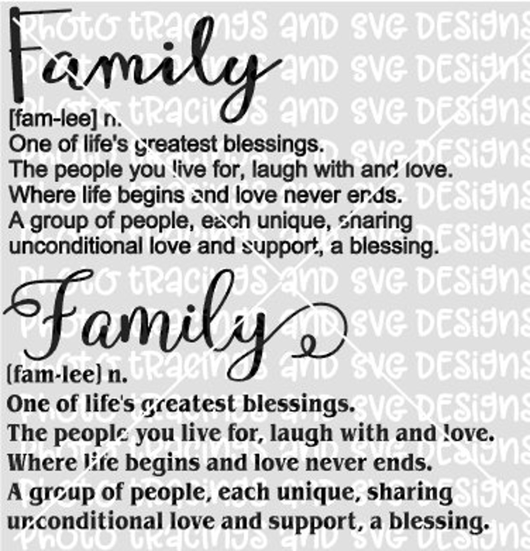Family Svg - Etsy