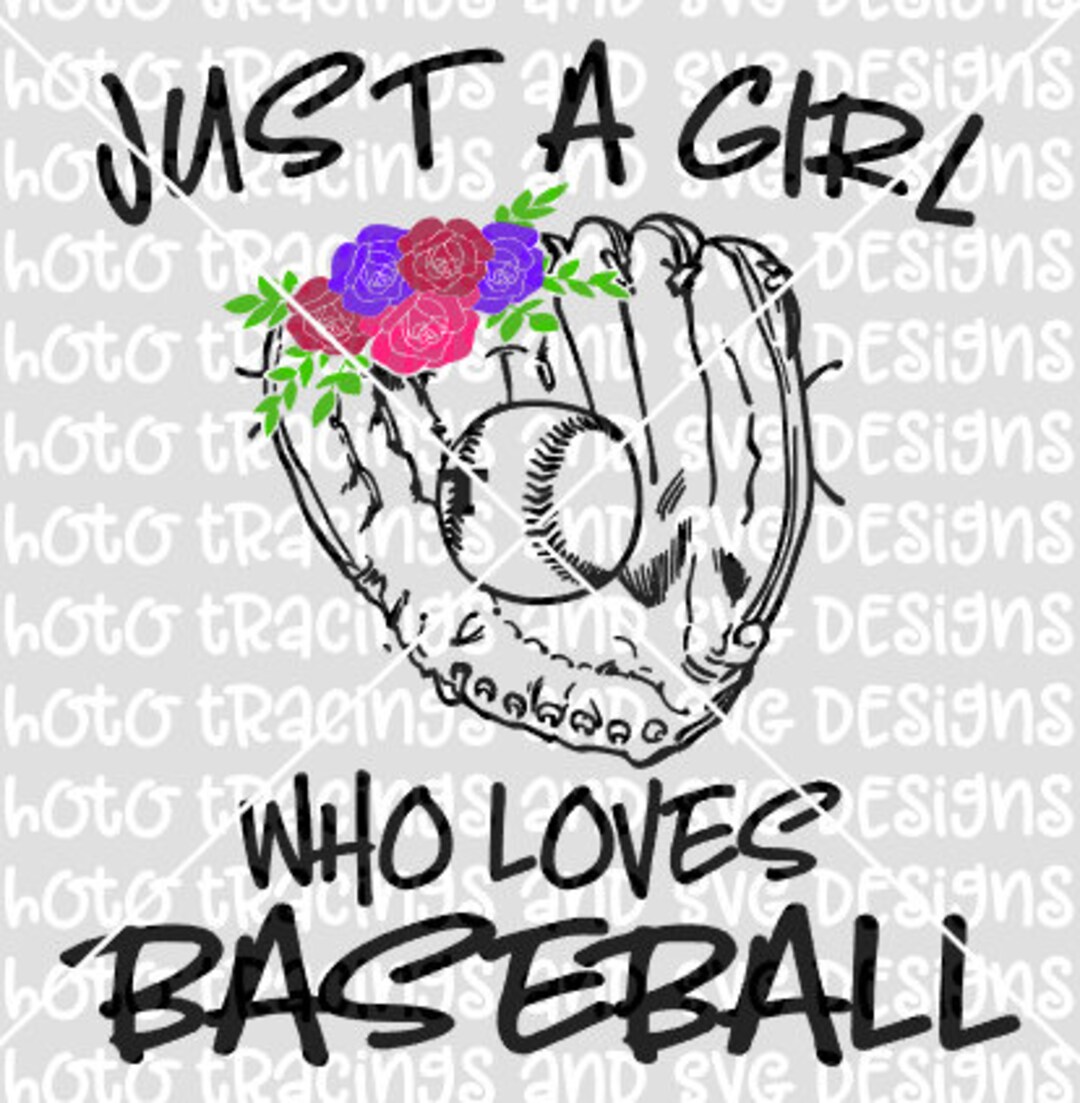 Just a Girl Who Loves Baseball Svg - Etsy