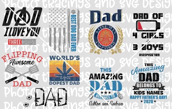 Dad Svg Bundle - Etsy