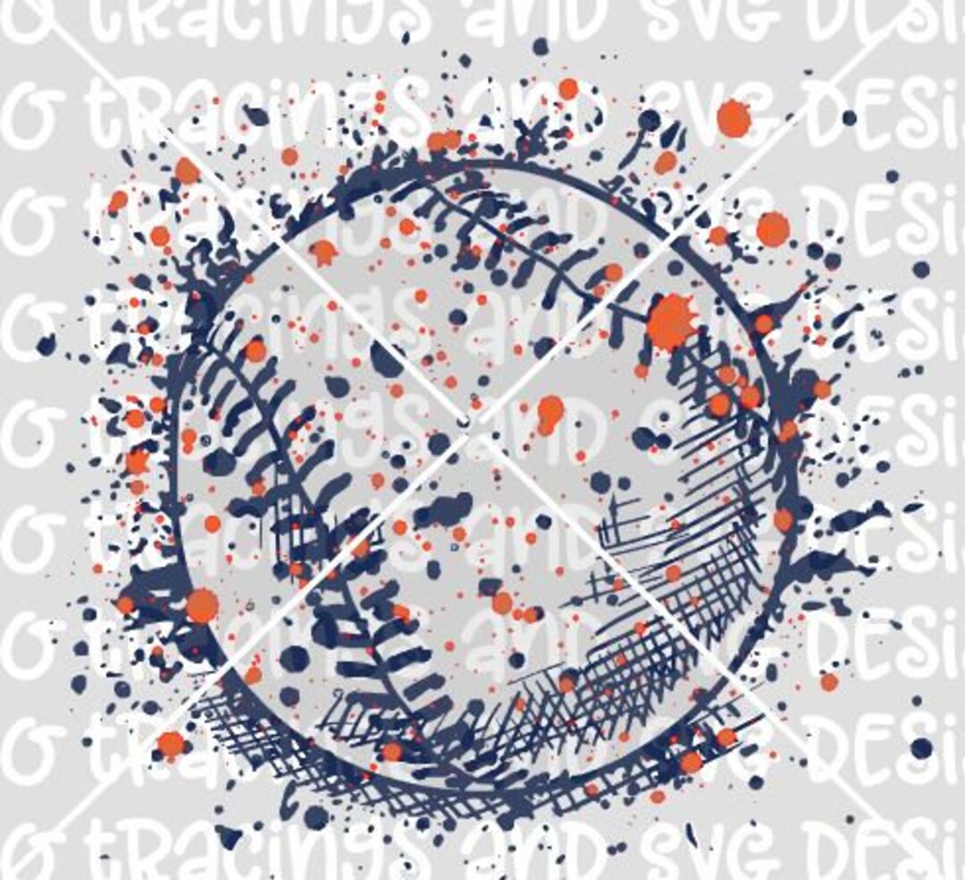 Splatter Baseball Svg - Etsy