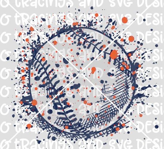 Splatter Baseball Svg - Etsy