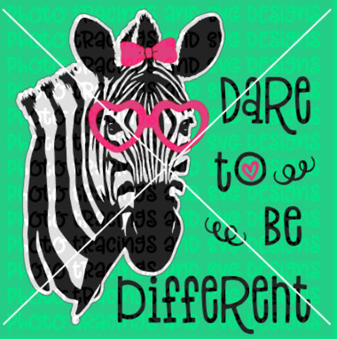 Dare to Be Different Zebra Svg - Etsy