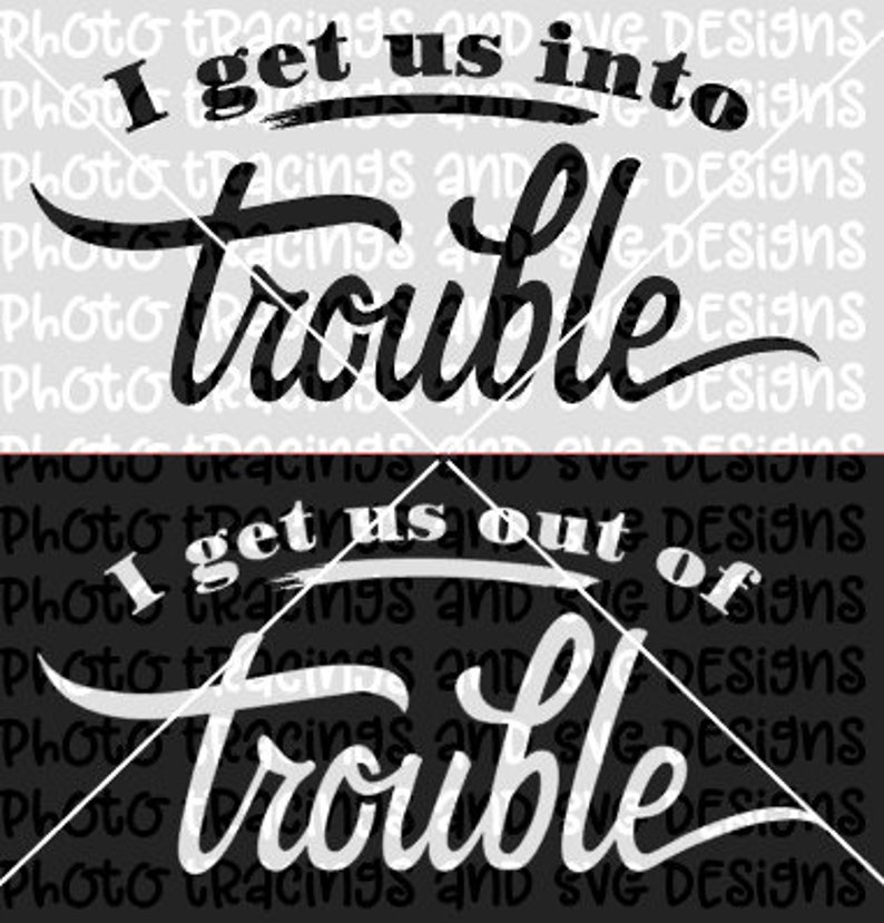 Trouble Svg - Etsy