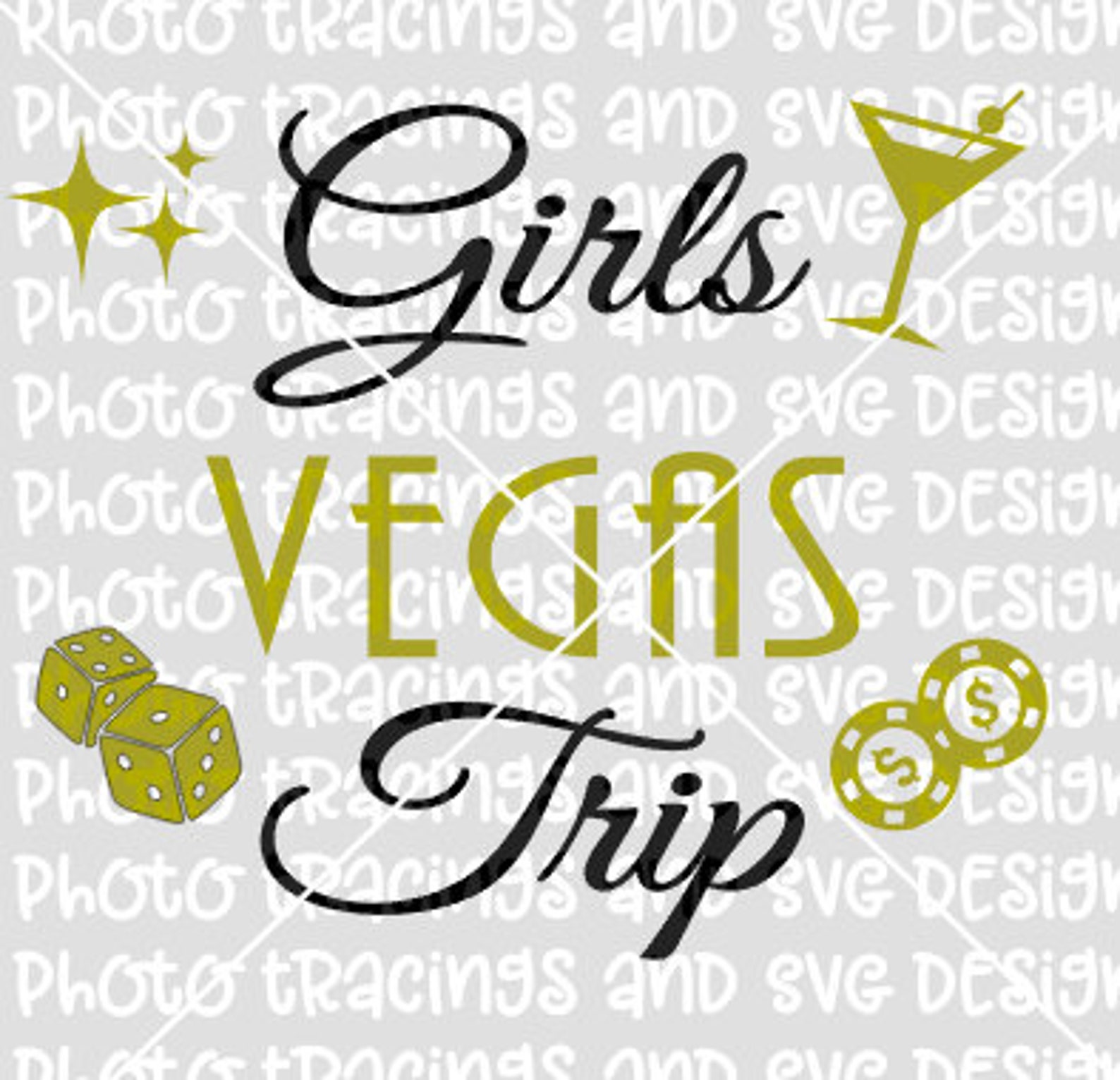 Girls Trip Vegas SVG File Only - Etsy