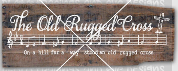 Old Rugged Cross SVG | Etsy