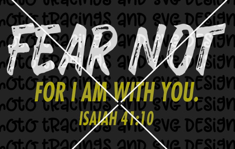 Fear not svg | Etsy