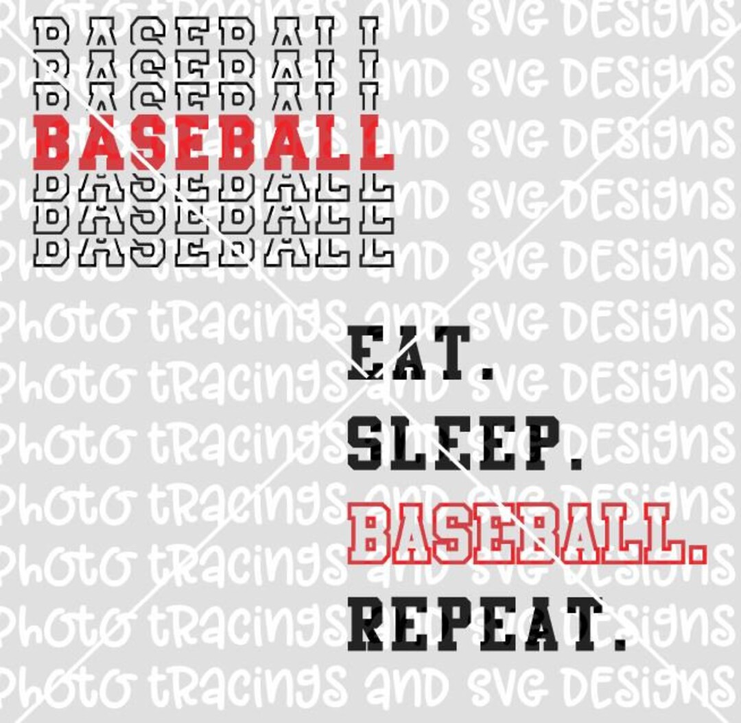 Baseball Repeated Svg File - Etsy