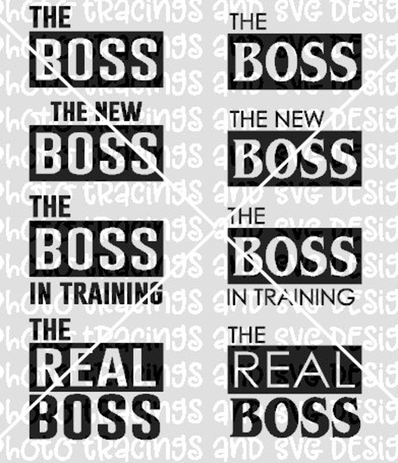 The Real Boss Svg File - Etsy