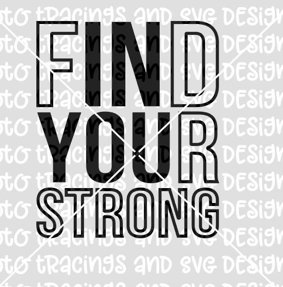 Strong Svg File Only - Etsy