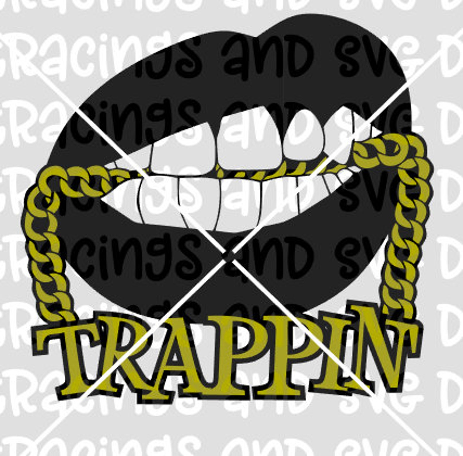 Trappin Lips Svg File Only - Etsy