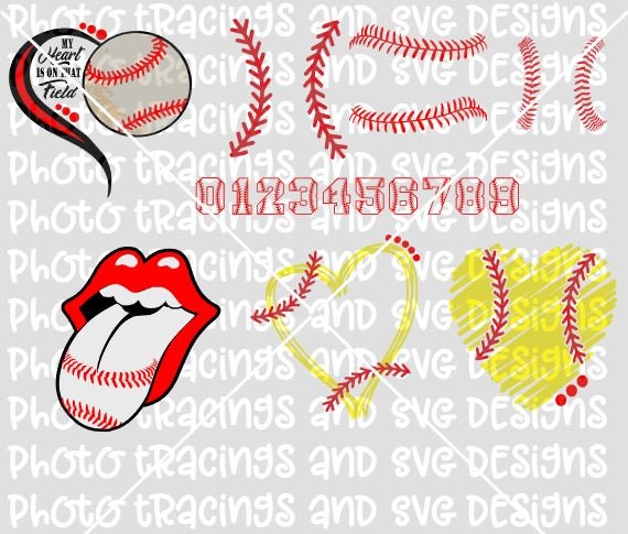 Baseball Softball Laces Svg File - Etsy Australia